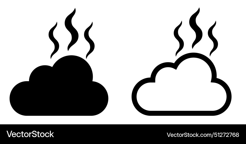 Co2 carbon dioxide cycle icon emissions Royalty Free Vector