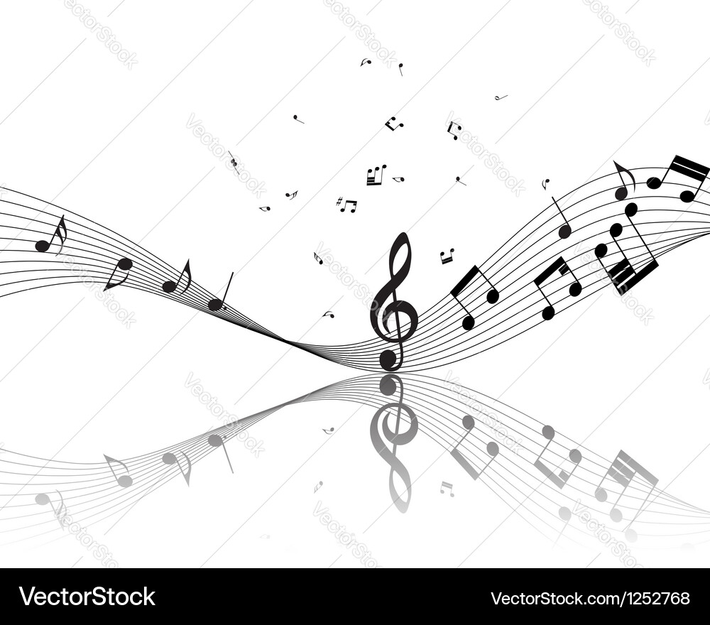 Musical note staff Royalty Free Vector Image - VectorStock