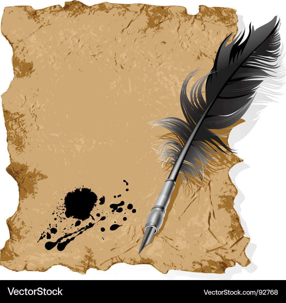 Retro pen Royalty Free Vector Image - VectorStock