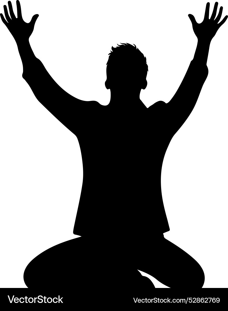 Standing Man with Outstretched Arms Vector Images (over 130)