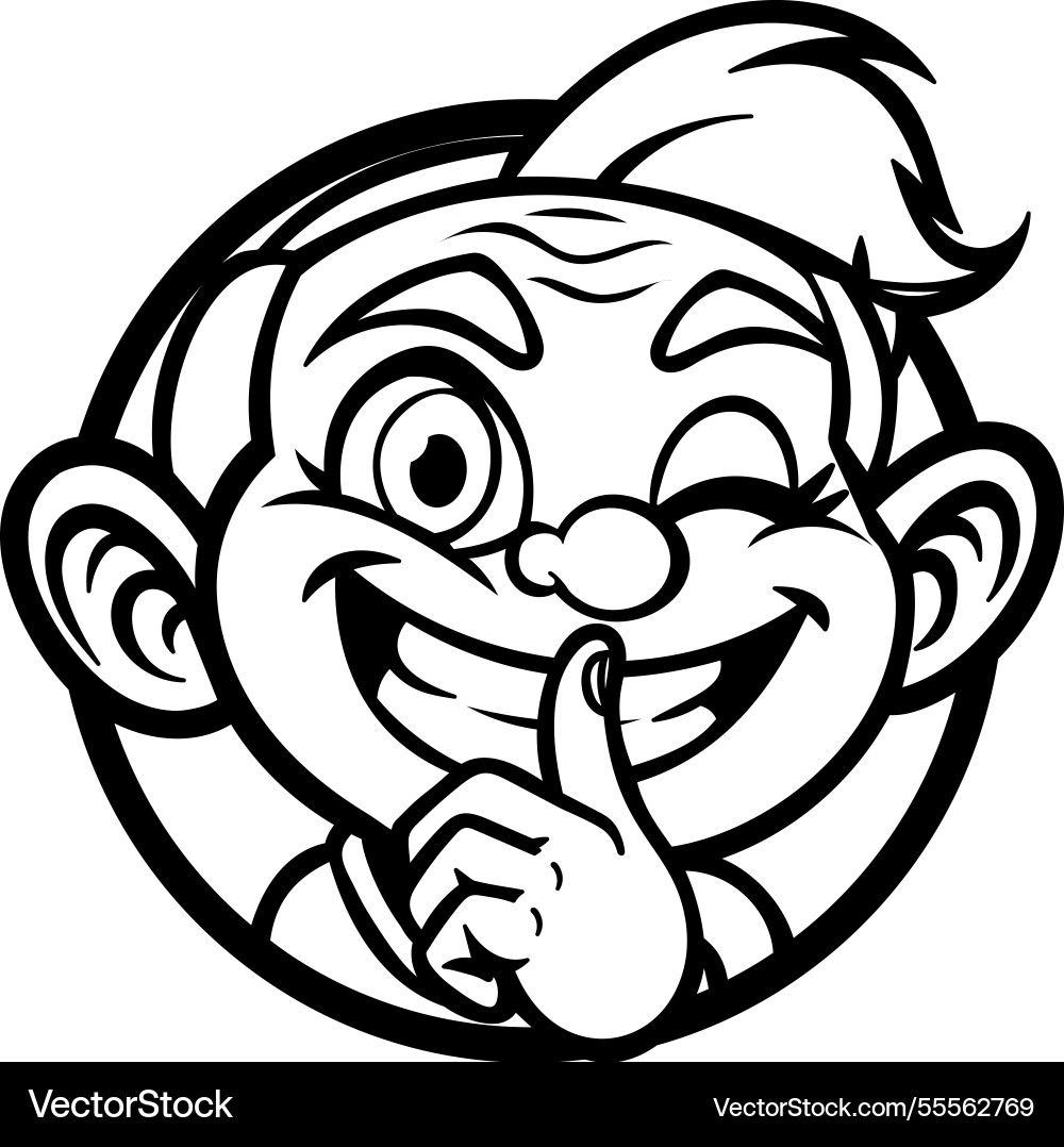 Keep quiet Royalty Free Vector Image - VectorStock