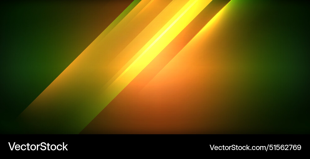 Neon dynamic diagonal light rays background Vector Image