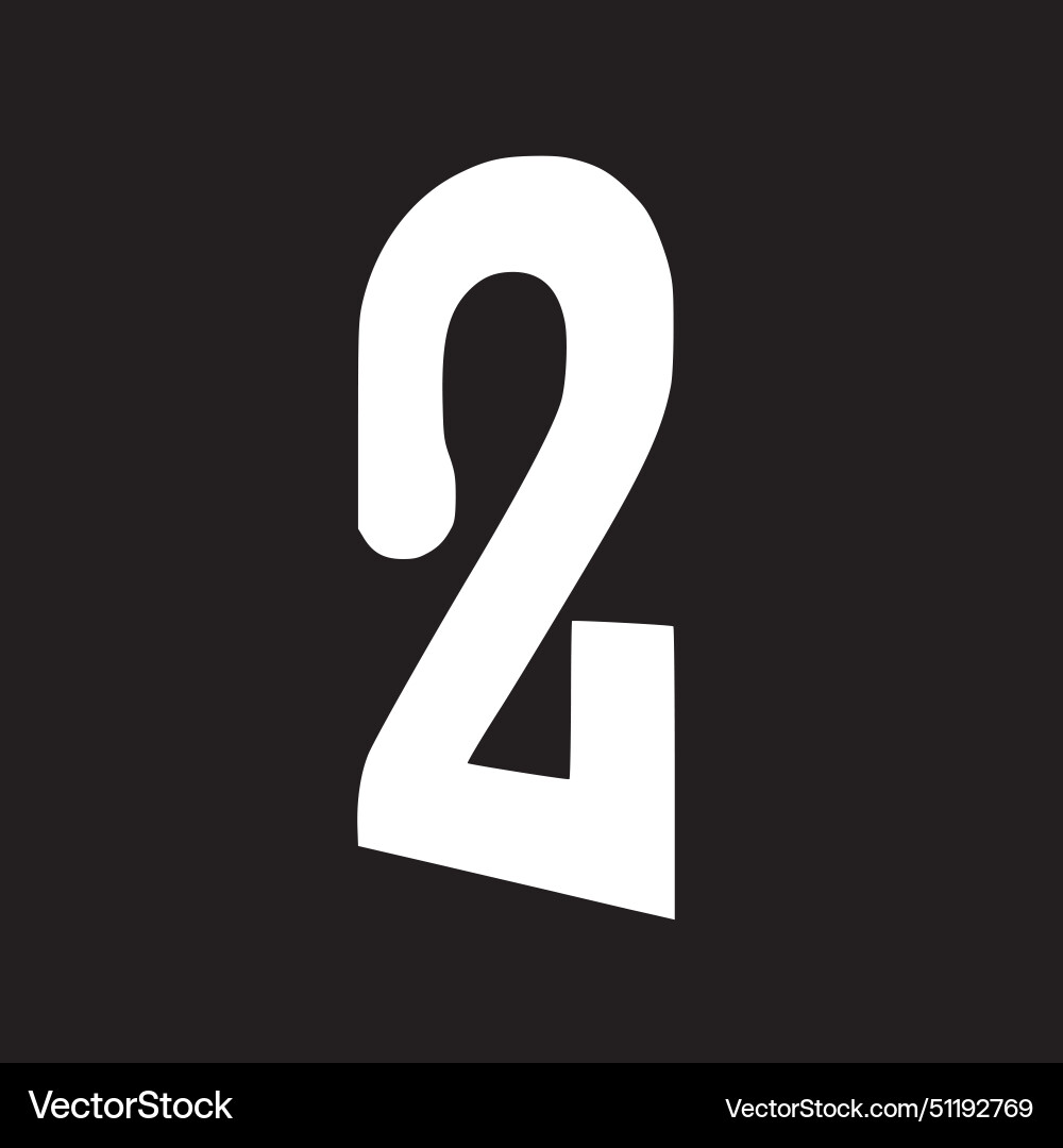 Numbers - black and white isolated icon Royalty Free Vector