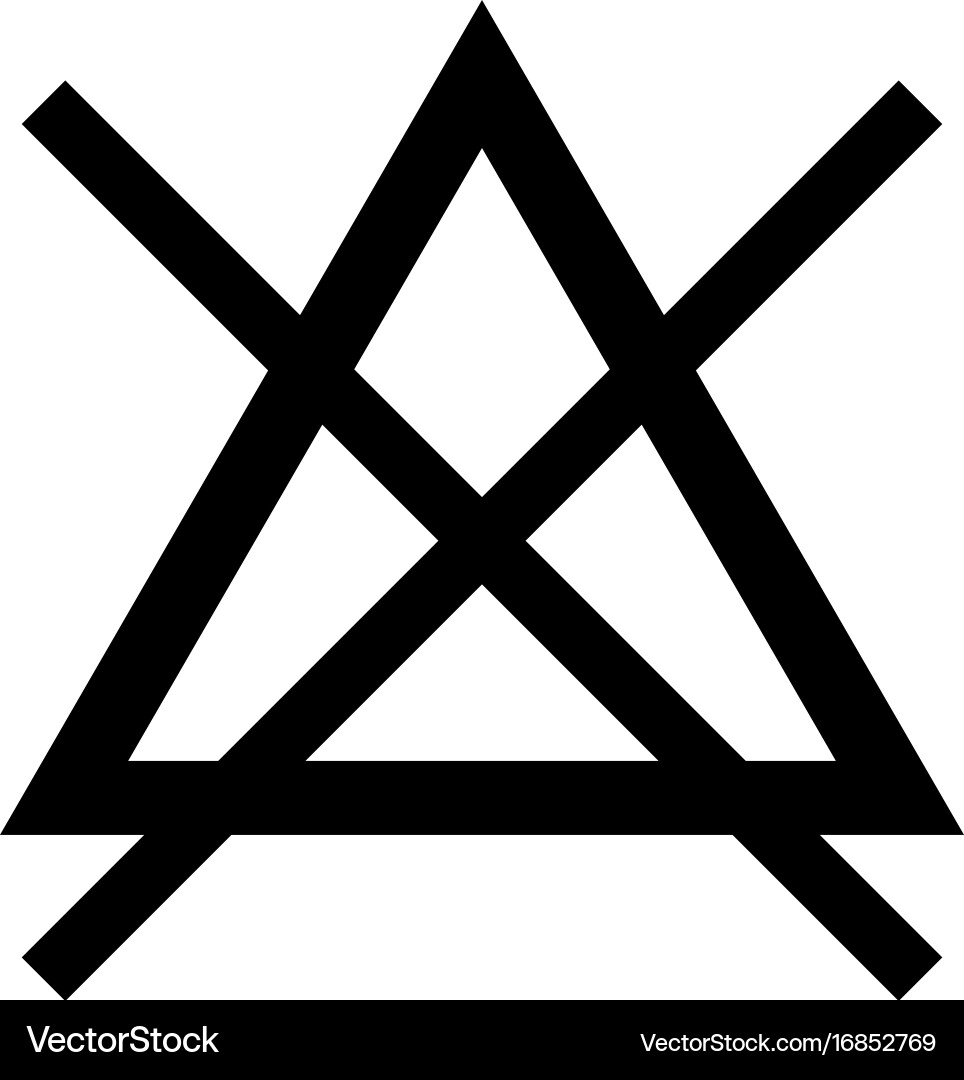 Symbol do not bleach Royalty Free Vector Image