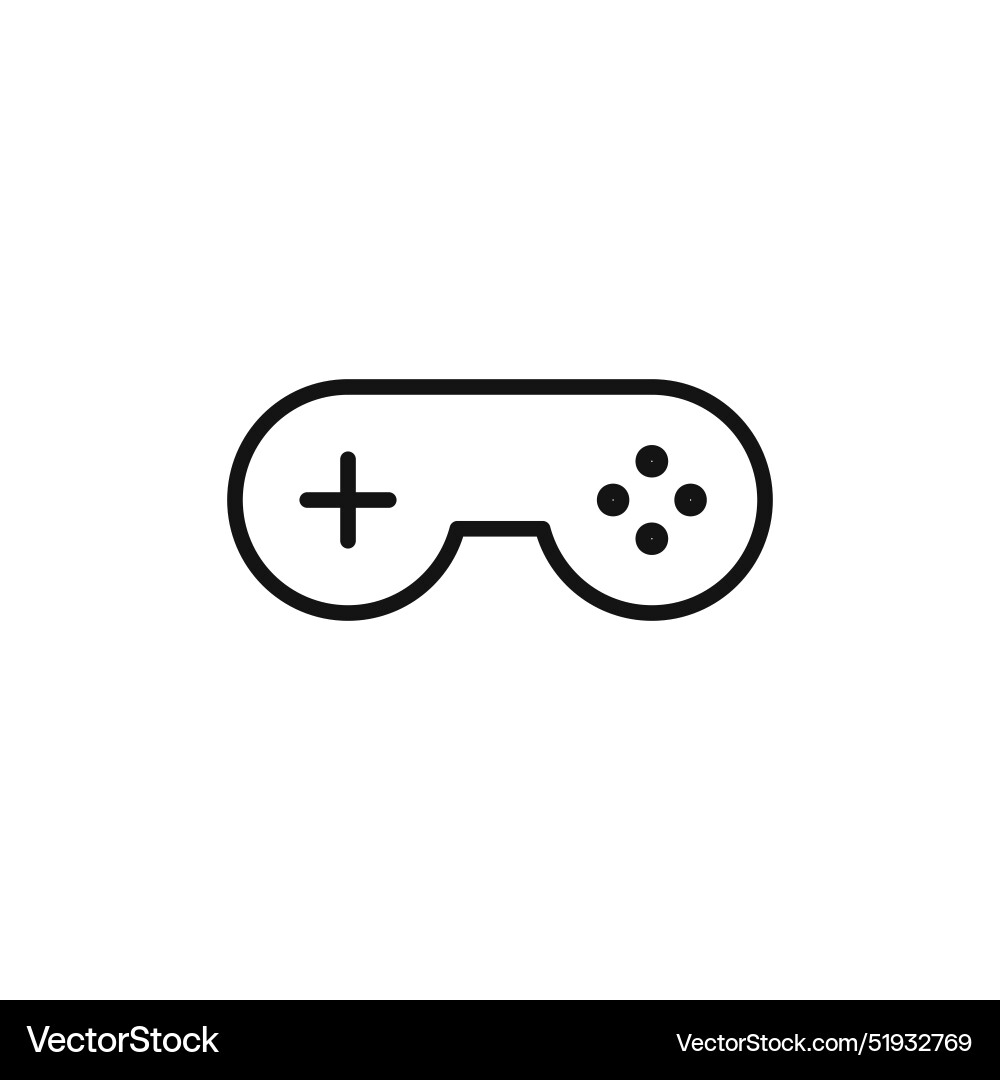 Video game controller icon perfect for gaming Vector Image