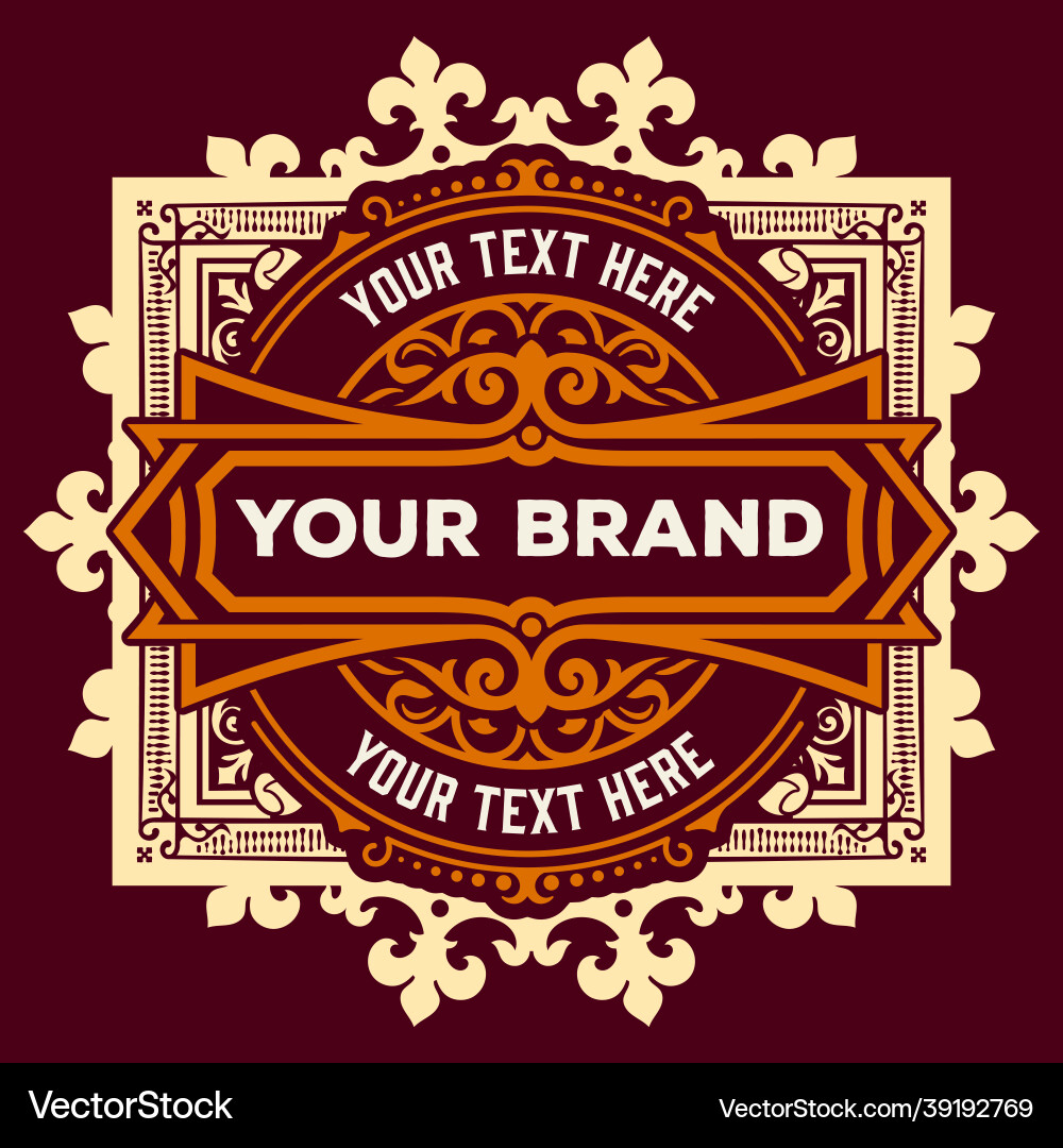 Western card with vintage style Royalty Free Vector Image