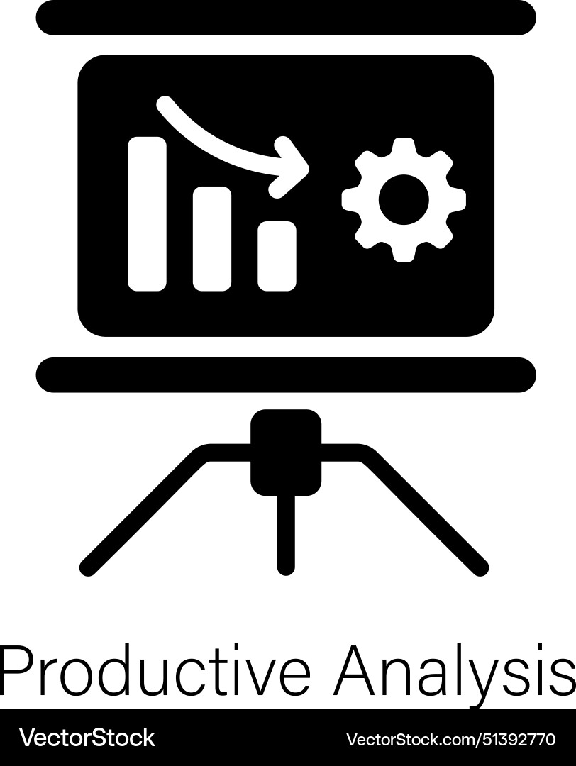 Productive analysis Royalty Free Vector Image - VectorStock