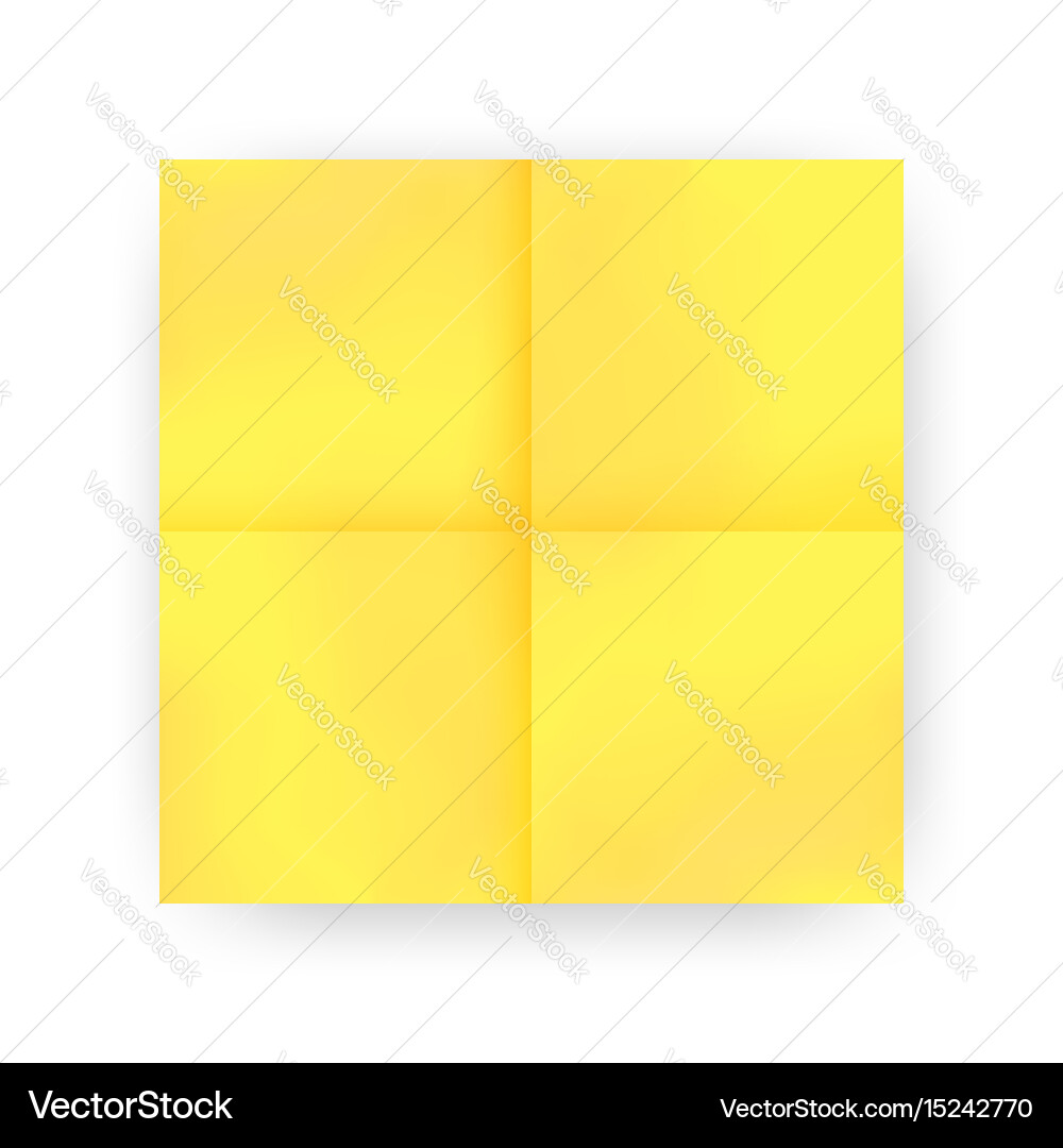 Yellow sticky note Royalty Free Vector Image - VectorStock