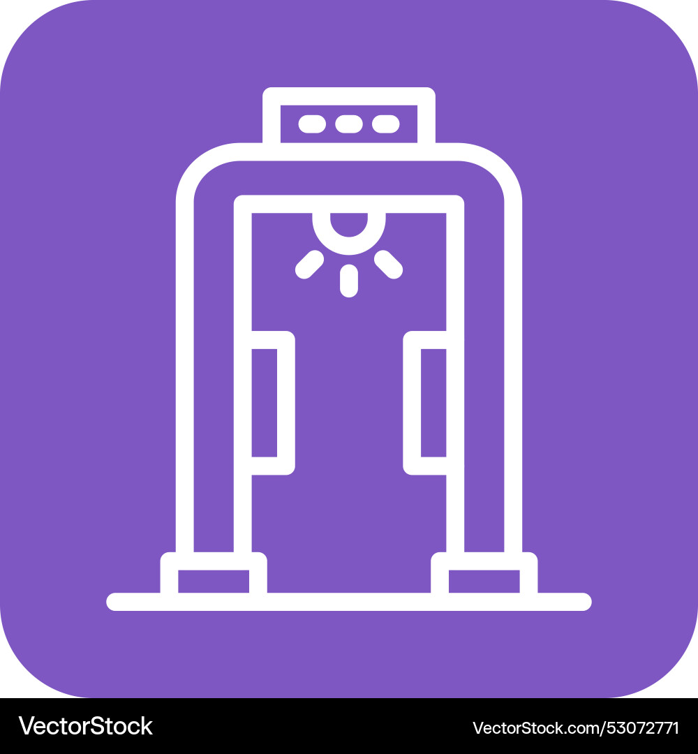 Metal detector icon design Royalty Free Vector Image
