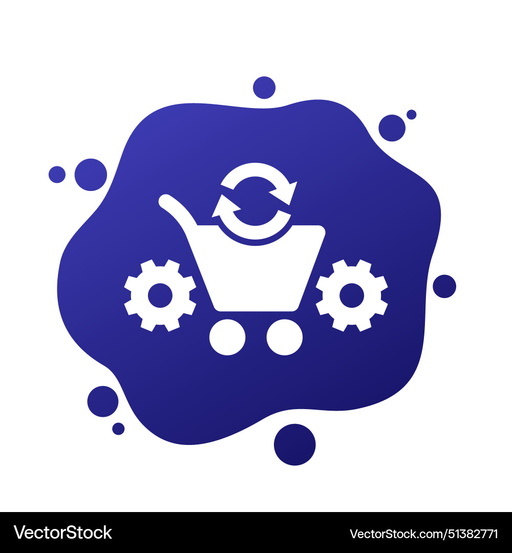 Order processing and procurement icon Royalty Free Vector