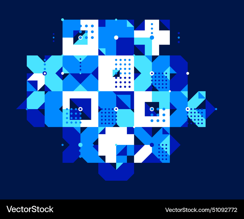Abstract trendy background modular geometric Vector Image