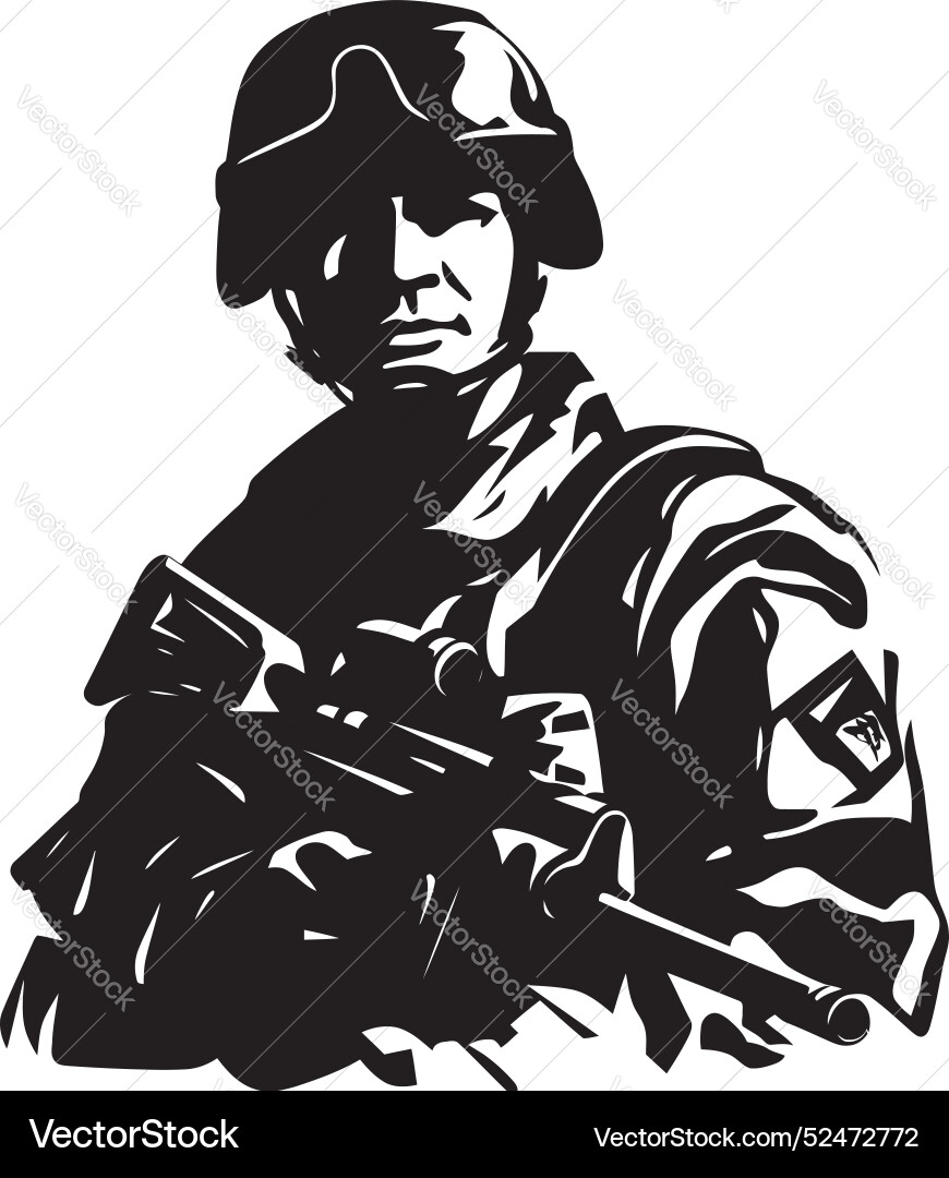 Battle ready precision black icon design Vector Image