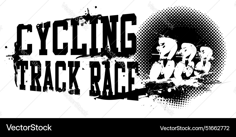 Cycling track race banner Royalty Free Vector Image