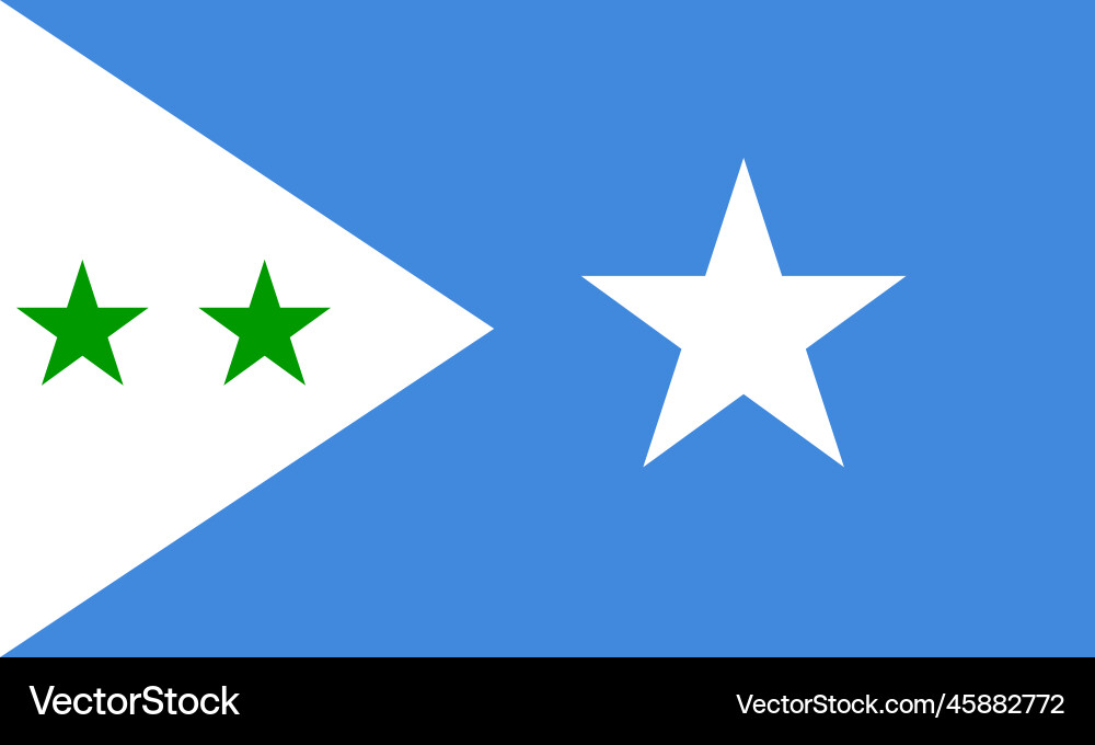 Galmudug flag Royalty Free Vector Image - VectorStock