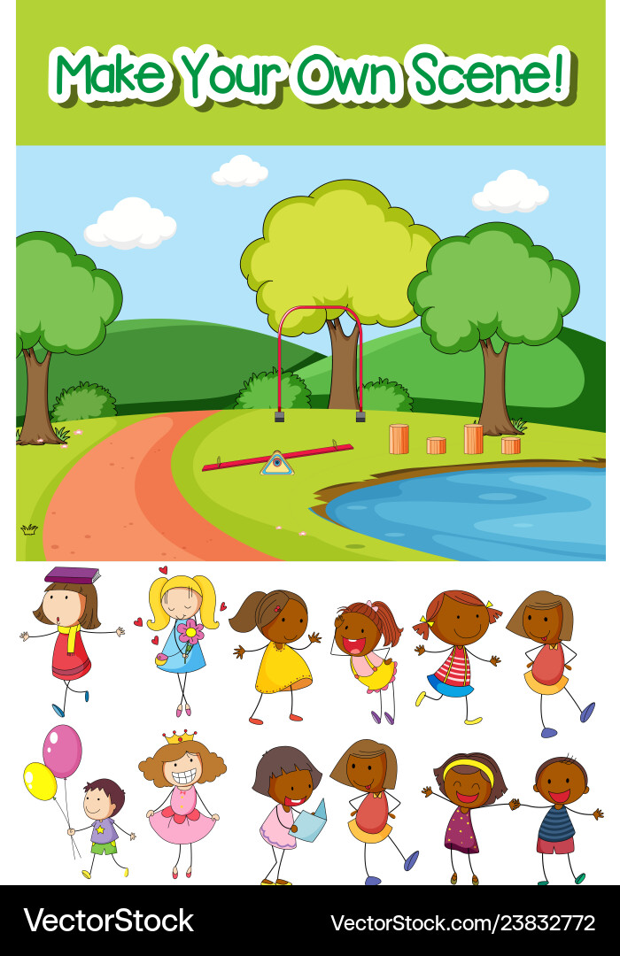 Make your own scene Royalty Free Vector Image - VectorStock