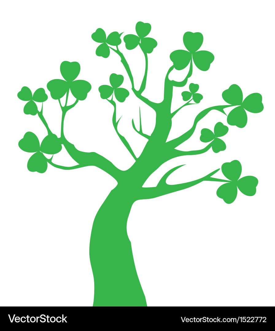 Patrick tree Royalty Free Vector Image - VectorStock