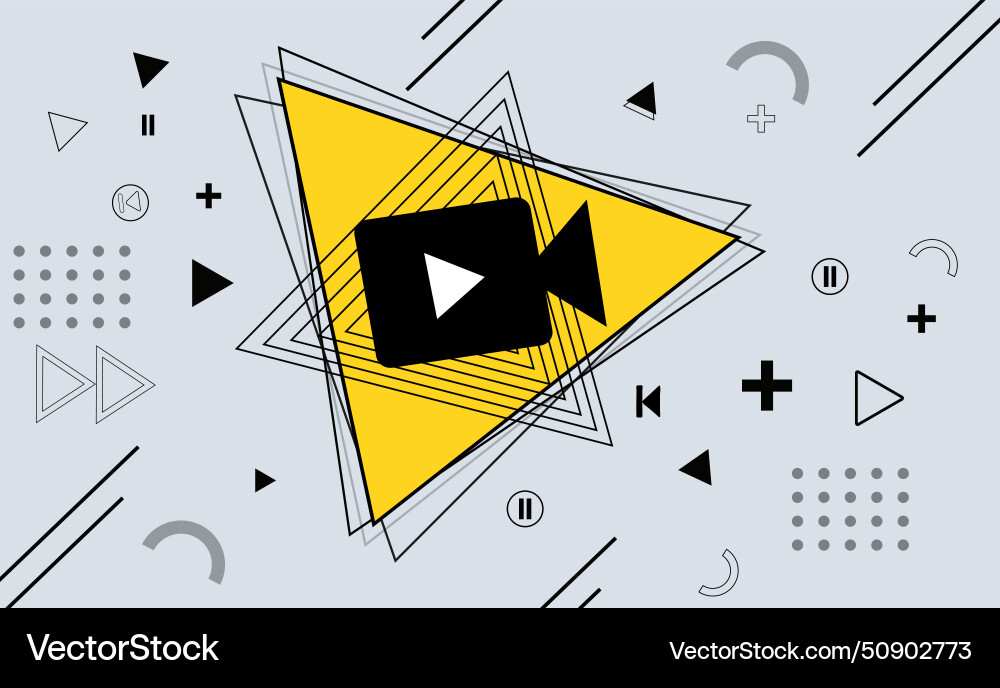 Business concept video set creative Royalty Free Vector