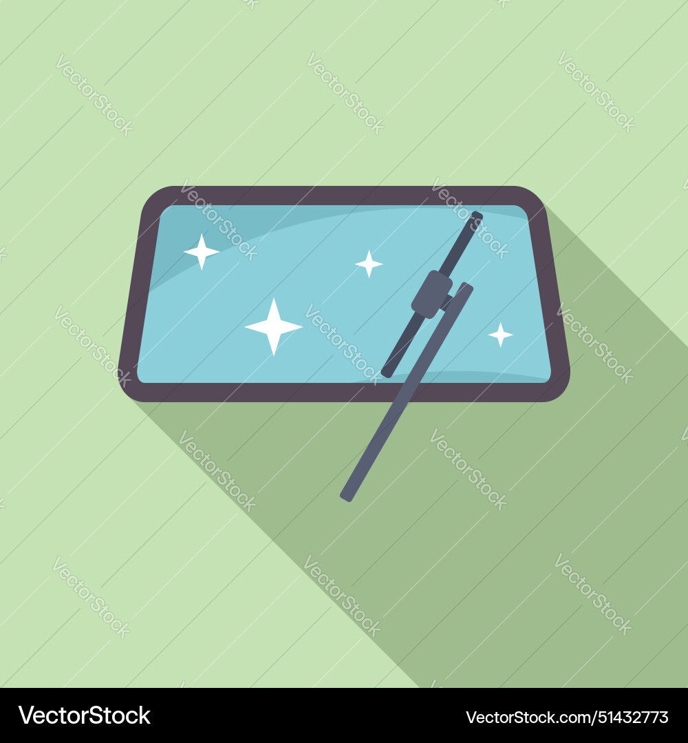 Clean car windshield Royalty Free Vector Image