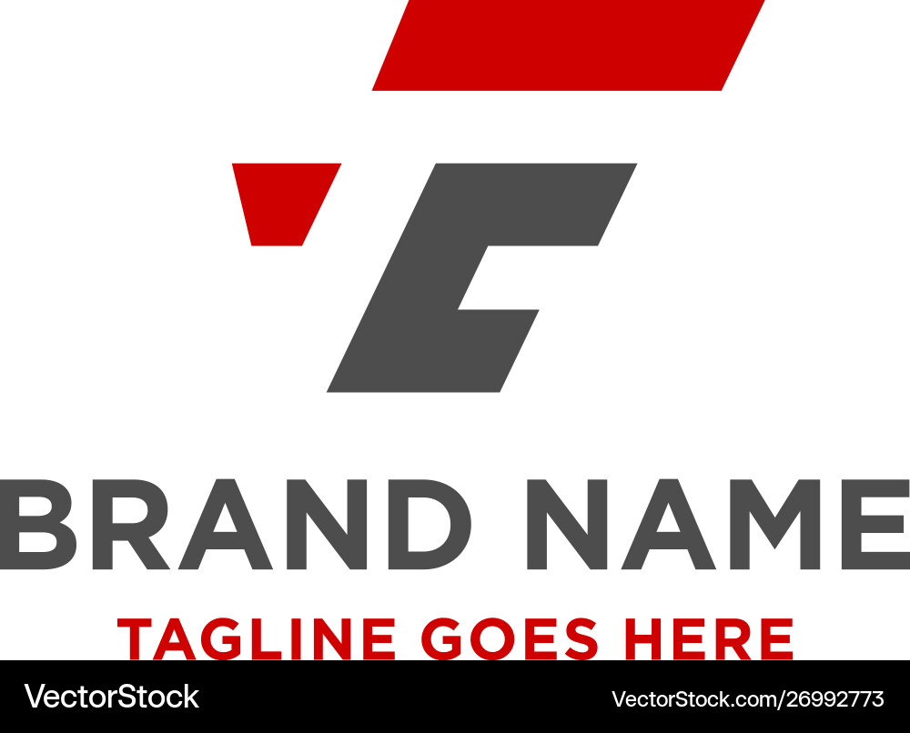 Initial logo fc Royalty Free Vector Image - VectorStock