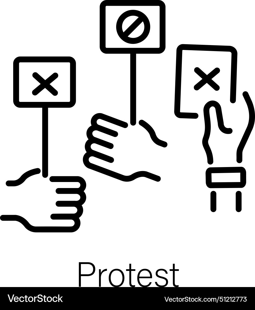 Protest Royalty Free Vector Image - VectorStock