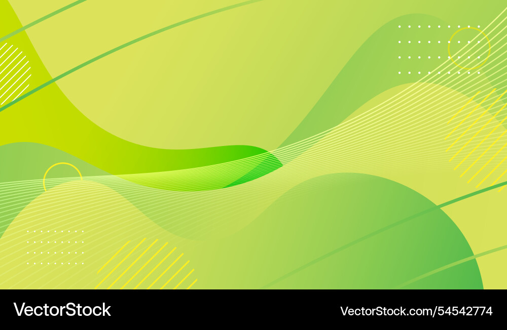Abstract green wave pattern graphic design Vector Image