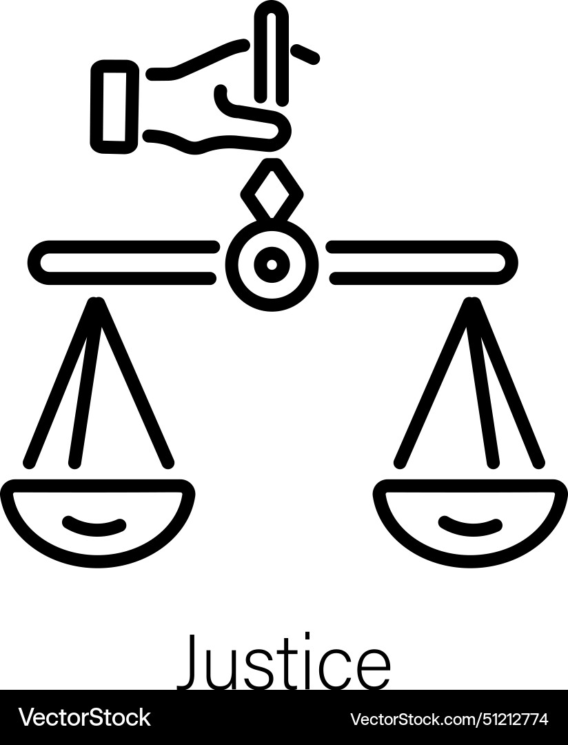 Justice Royalty Free Vector Image - VectorStock
