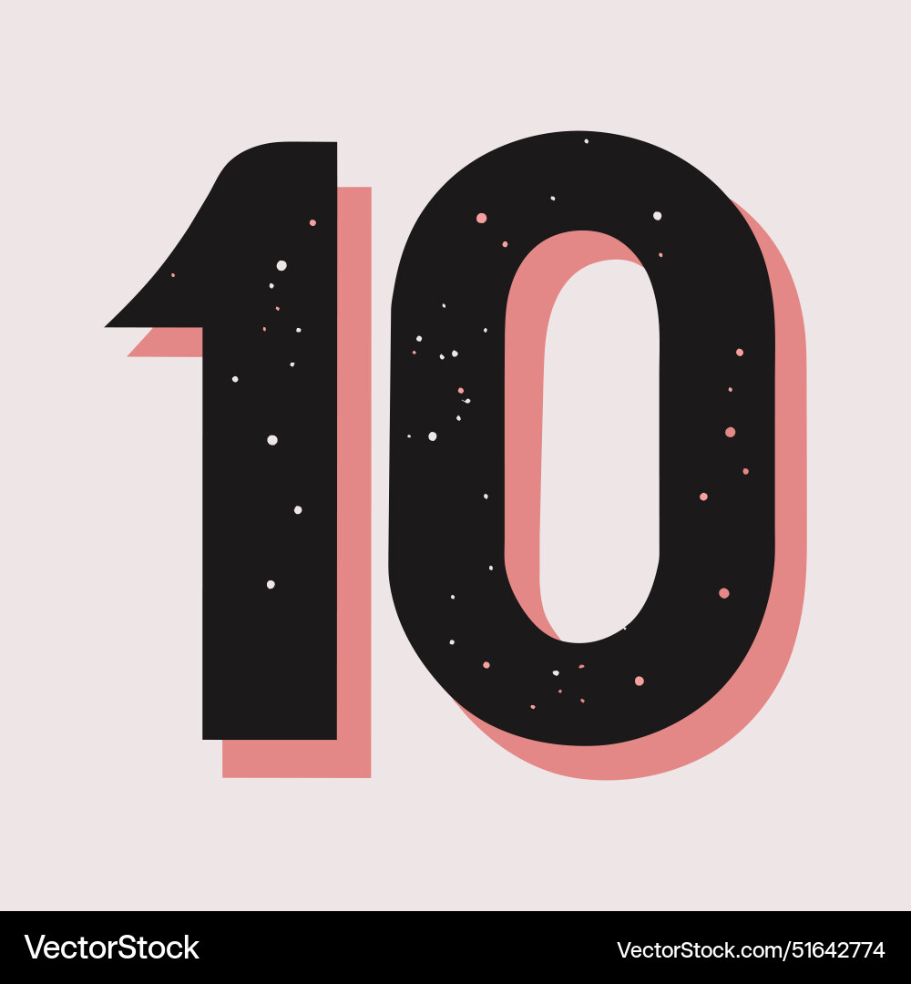 Number design Royalty Free Vector Image - VectorStock