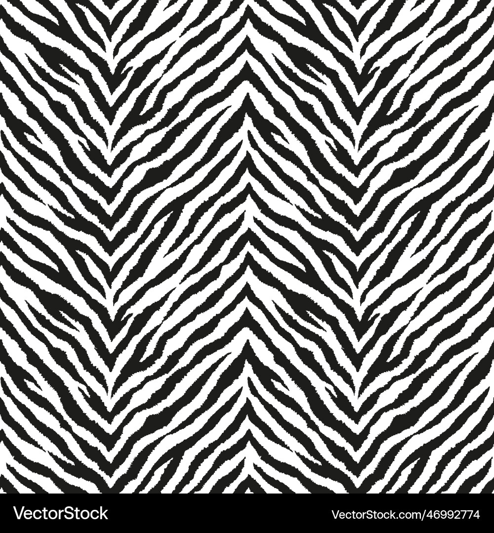 Zebra Stripes Seamless Pattern Royalty Free Vector Image