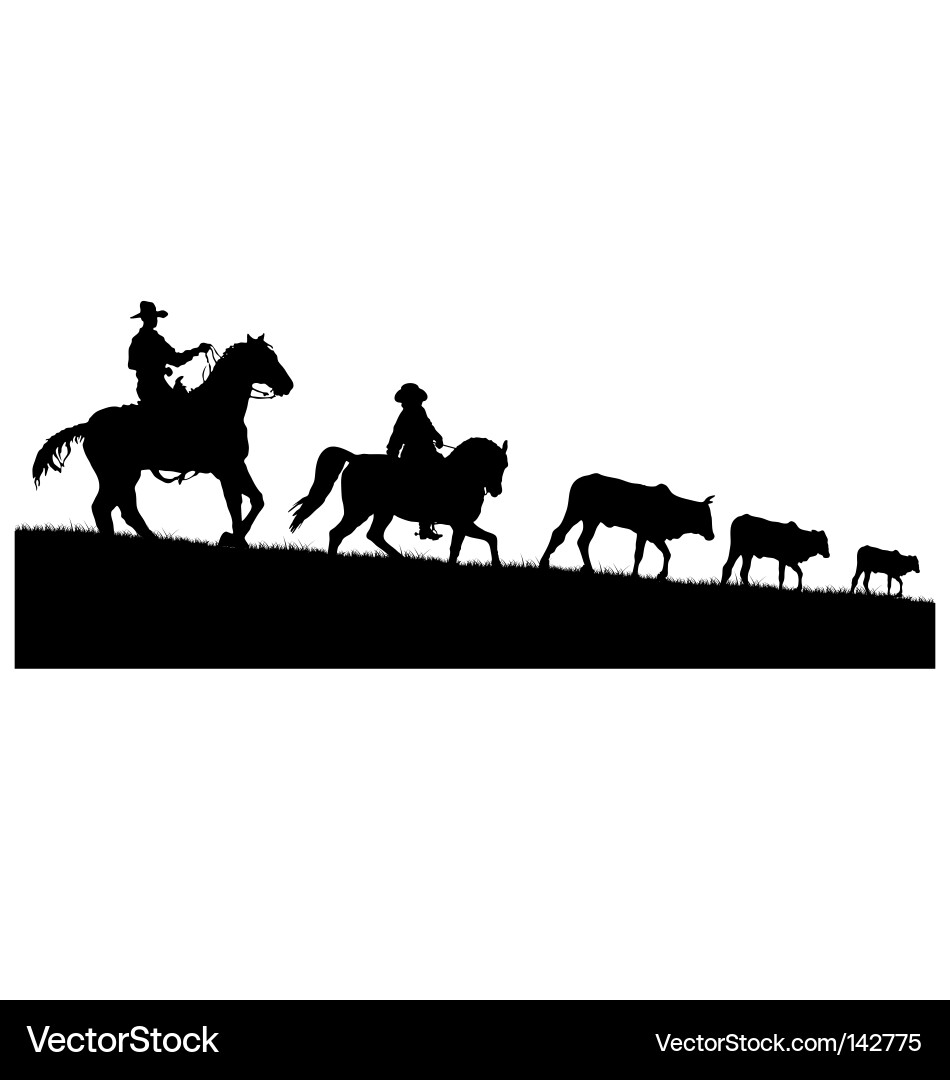 Cowboy Royalty Free Vector Image - VectorStock