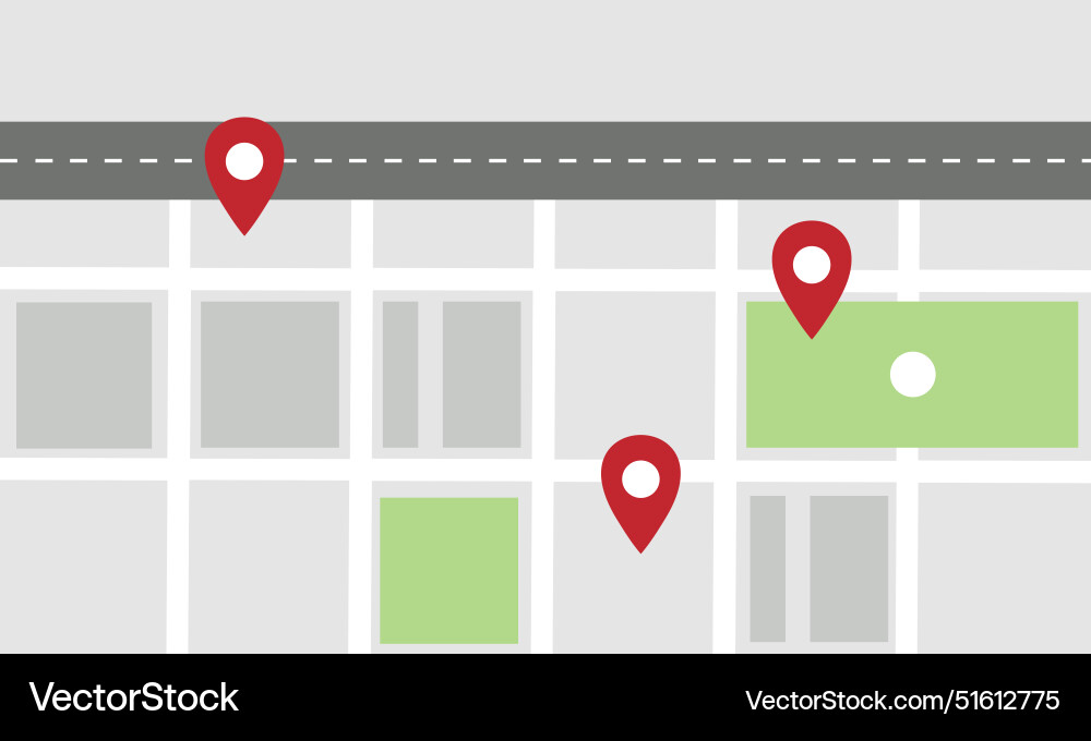Navigation concept with pin pointer Royalty Free Vector