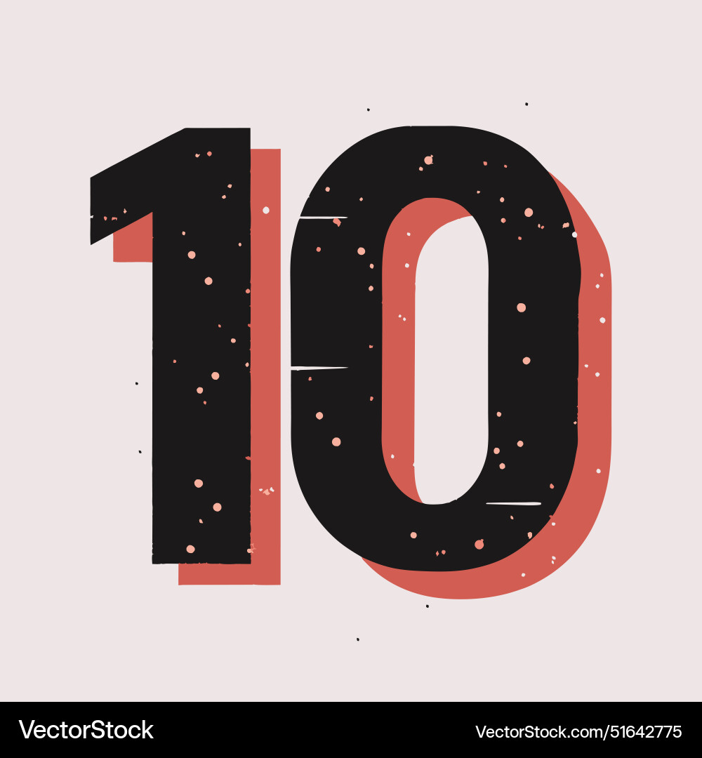 Number design Royalty Free Vector Image - VectorStock