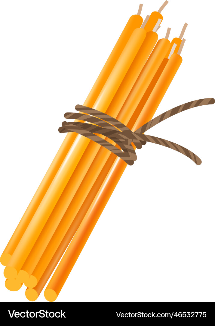 Realistic wax candles Royalty Free Vector Image