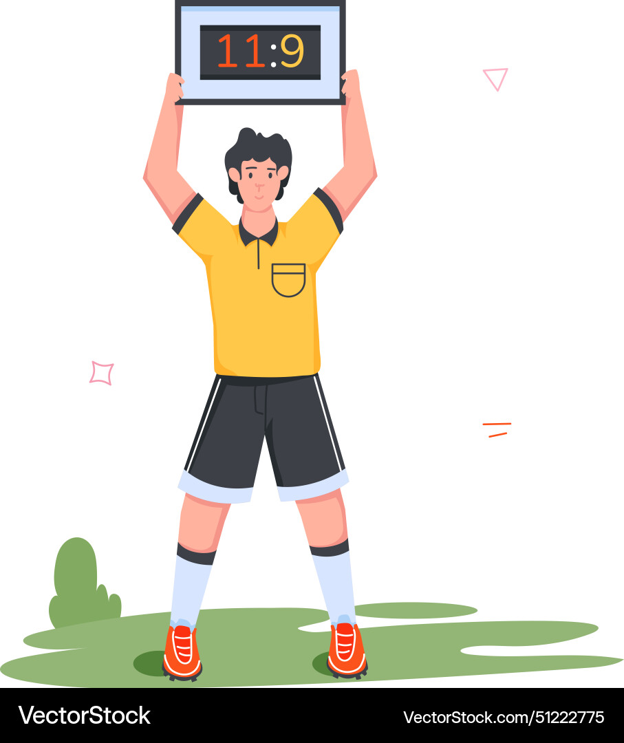 Soccer players flat Royalty Free Vector Image - VectorStock