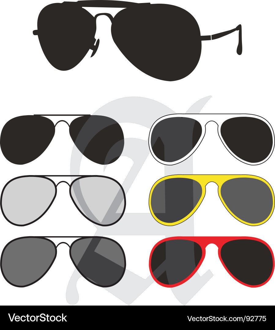 Glasses Police Sunglasses Vector Images (over 430)