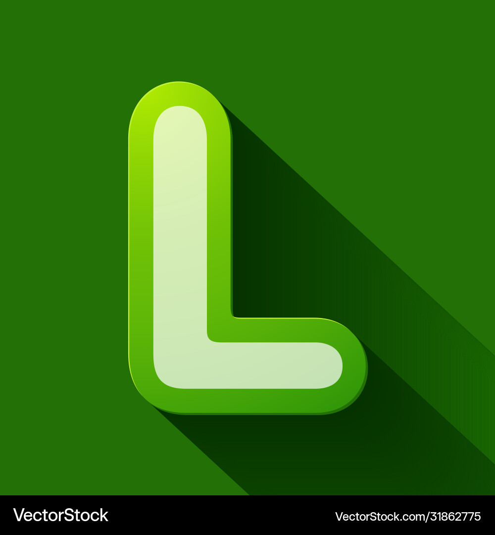 Volume icons alphabet l Lizenzfreies Vektorbild