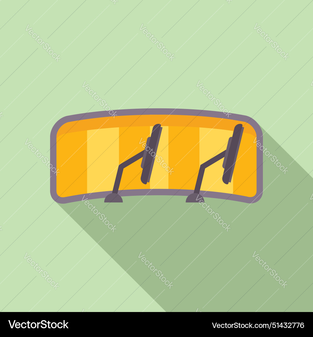 Cartoon style windshield sun shade Royalty Free Vector Image
