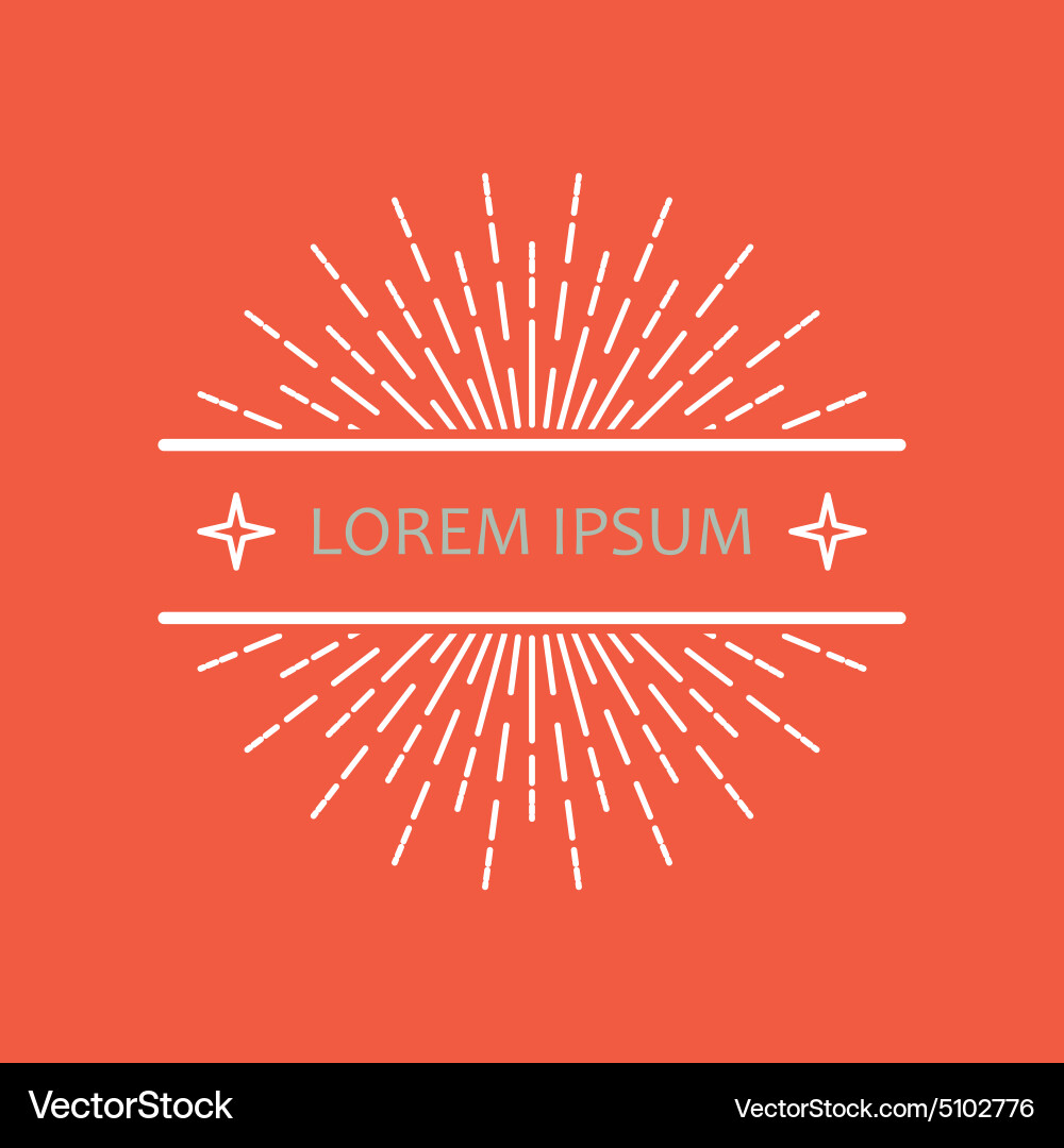 Divergent rays Royalty Free Vector Image - VectorStock