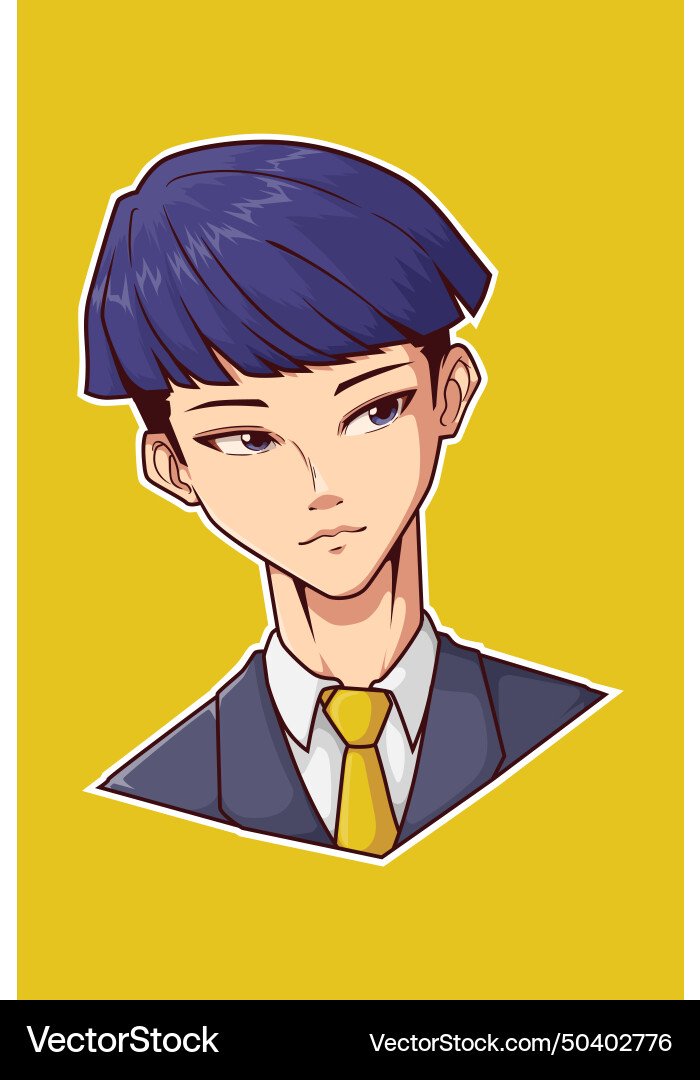 Handsome officer character Royalty Free Vector Image