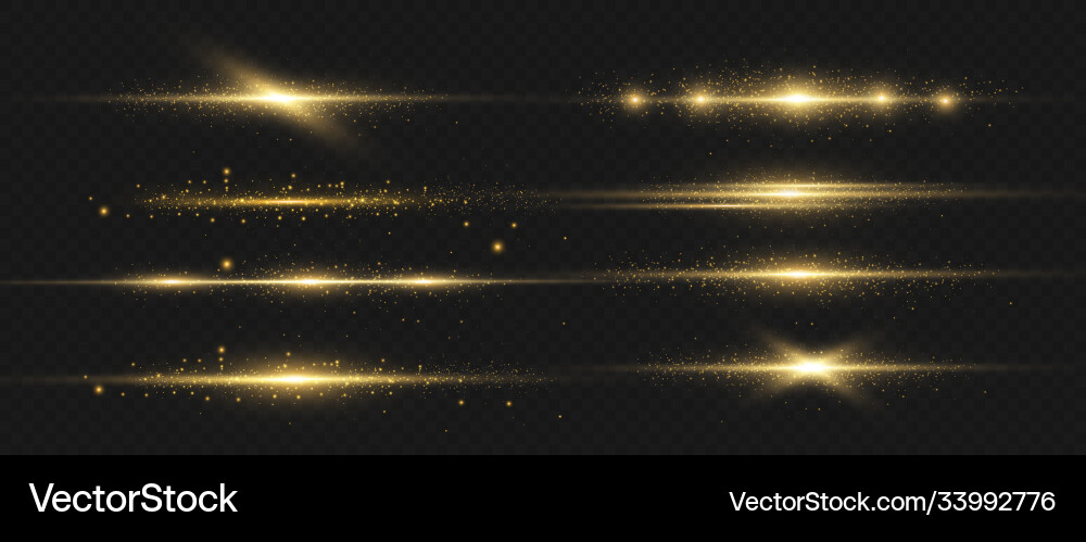 Yellow horizontal line Royalty Free Vector Image