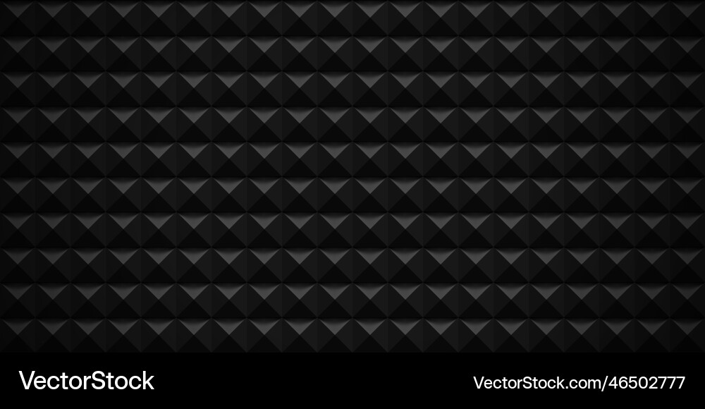 Acoustical noise reduction foam with pyramid Vector Image
