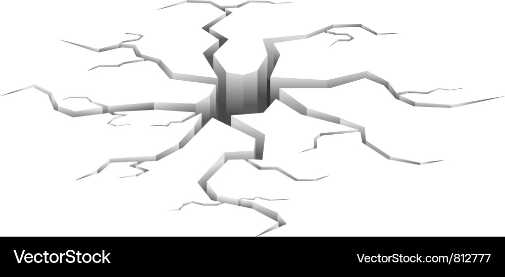 Cracked floor Royalty Free Vector Image - VectorStock