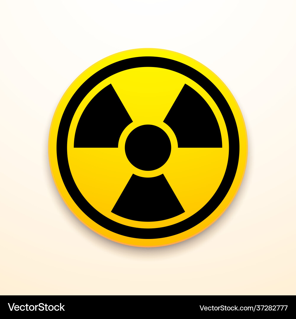 Radiation Symbol - Nuclear Alert Royalty Free Vector Image
