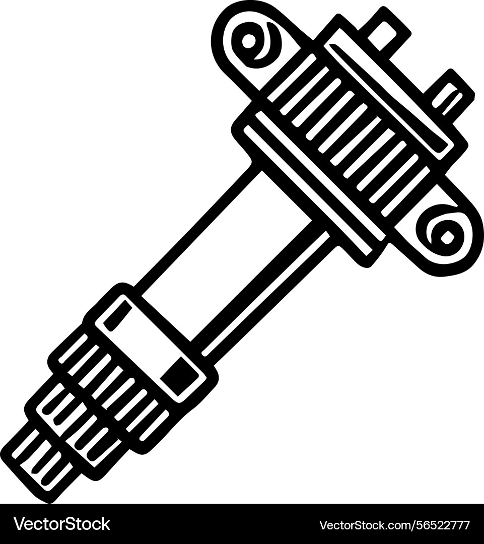 Simple icon of a ignition system logo design Vector Image