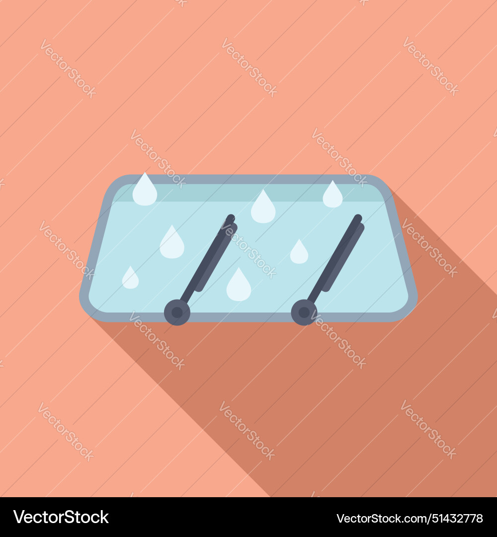 Flat design of a water Royalty Free Vector Image