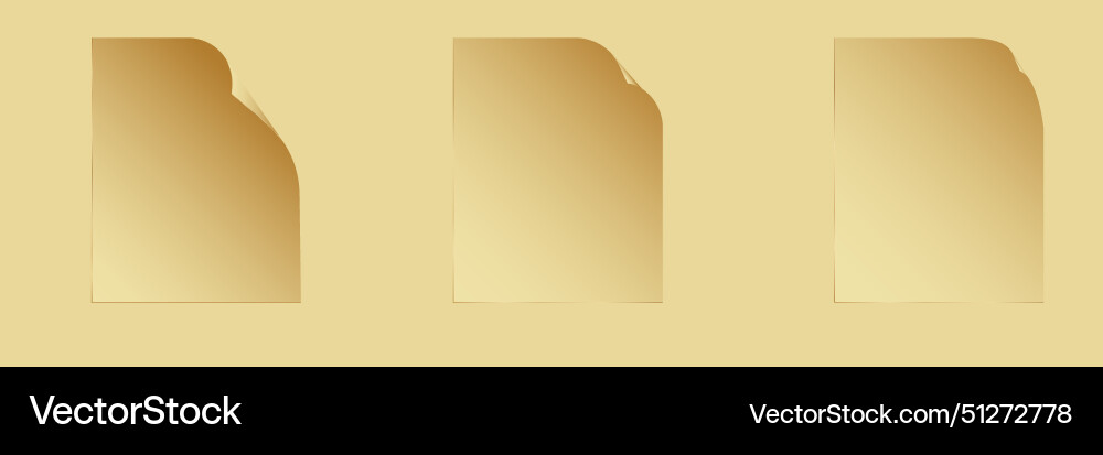 Golden luxury document icon premium file symbol Vector Image