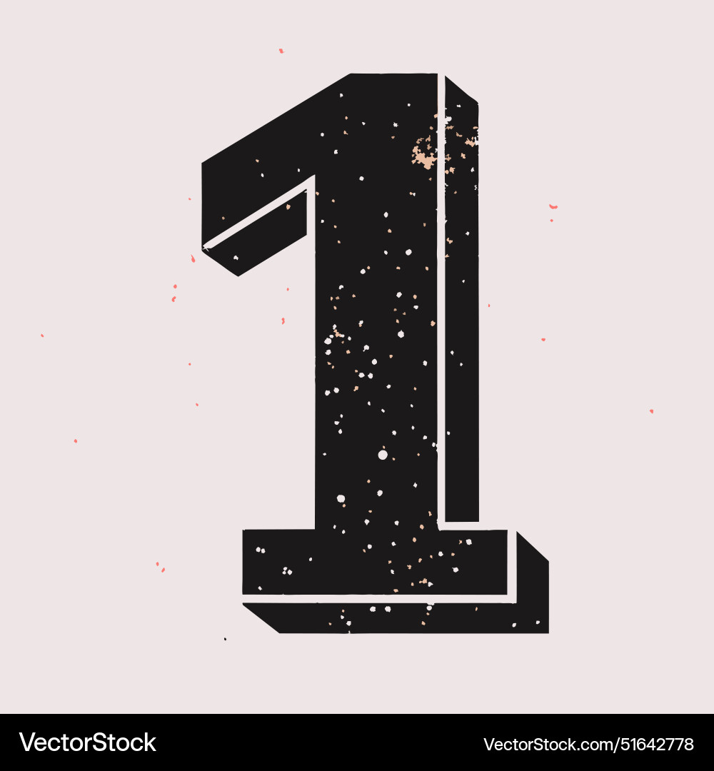 Number design Royalty Free Vector Image - VectorStock
