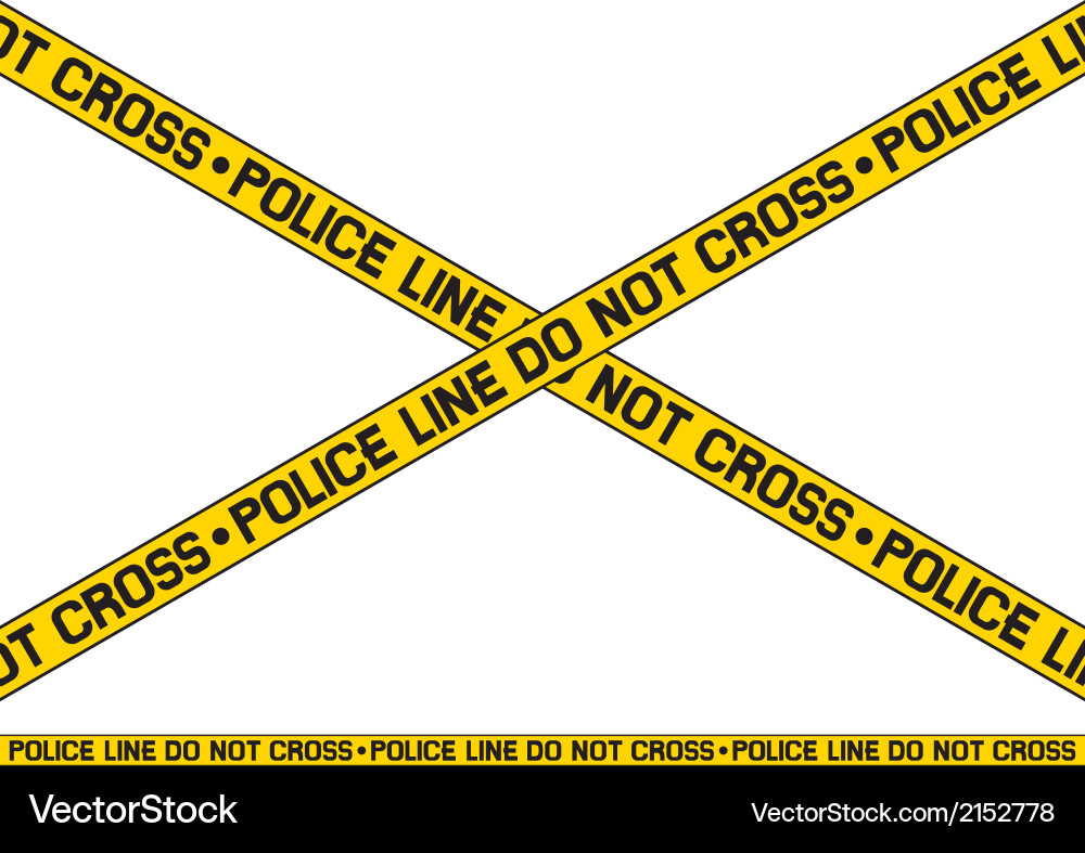 Police line - do not cross Royalty Free Vector Image