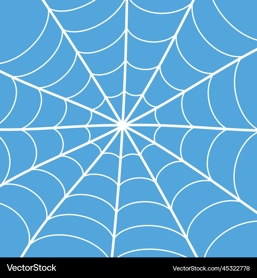 Spider web on a colored background Royalty Free Vector Image
