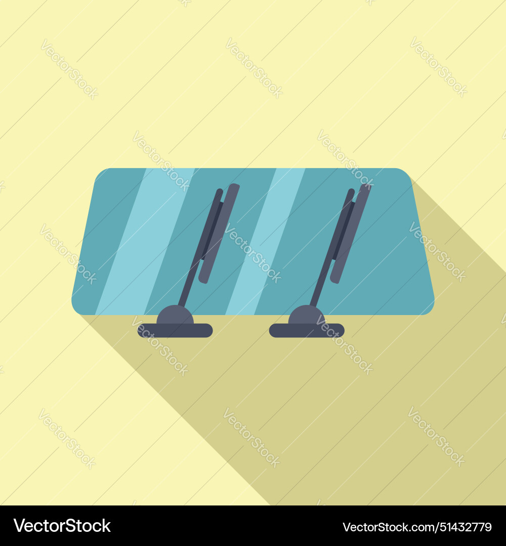 A minimalist car windshield Royalty Free Vector Image
