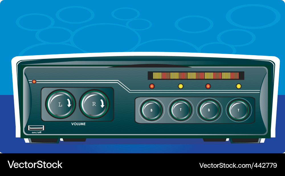 Car stereo Royalty Free Vector Image - VectorStock